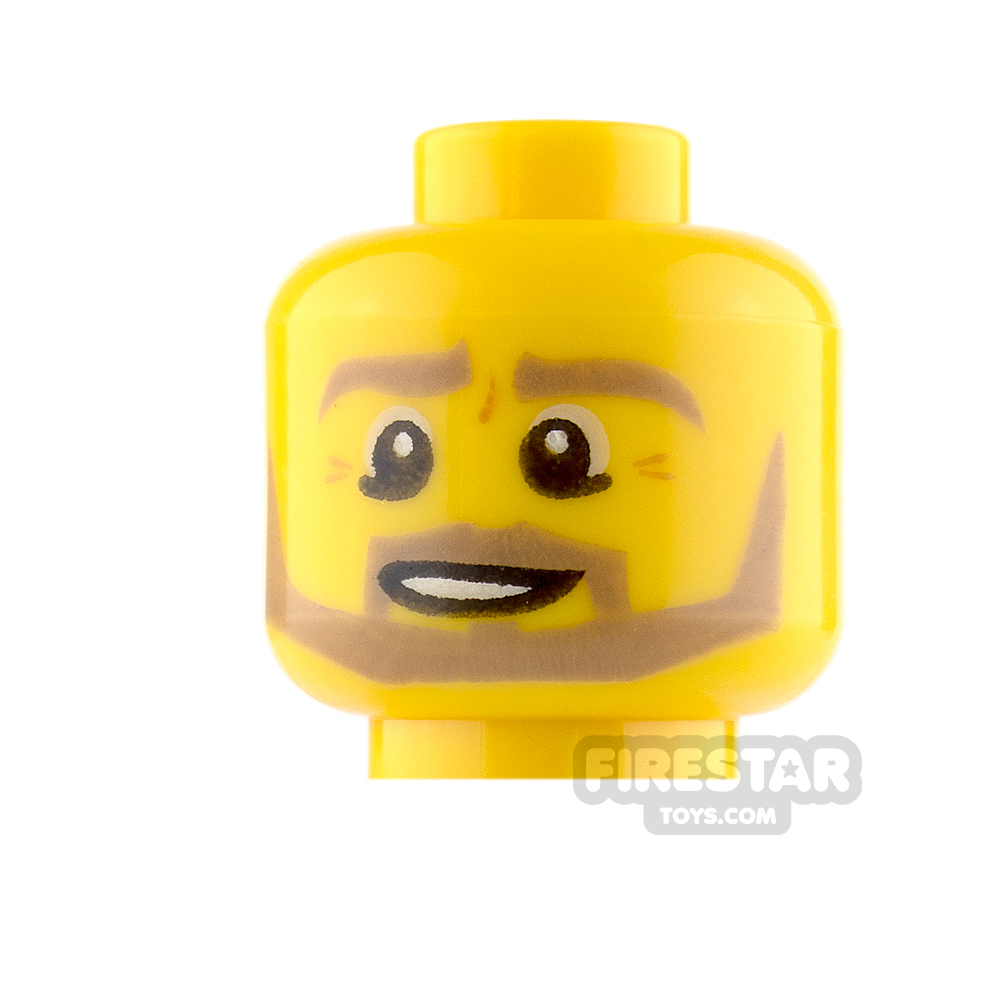 LEGO Mini Figure Heads - Brown Beard
